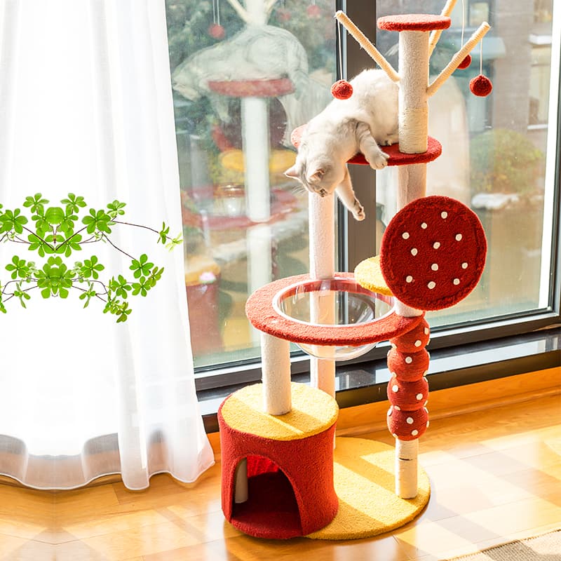 Candied Fruit Skewer Cat Tree – Luxury Version - Home and Garden Decor